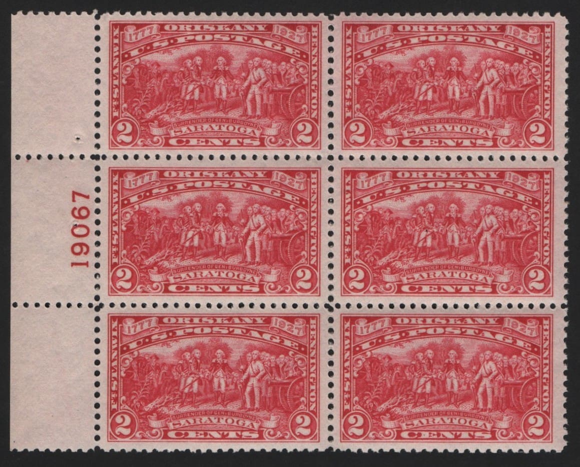 Scott# 644 "BURGOYNE" MNH PLATE BLOCK (6) VERY NICELY CENTERED | The ...